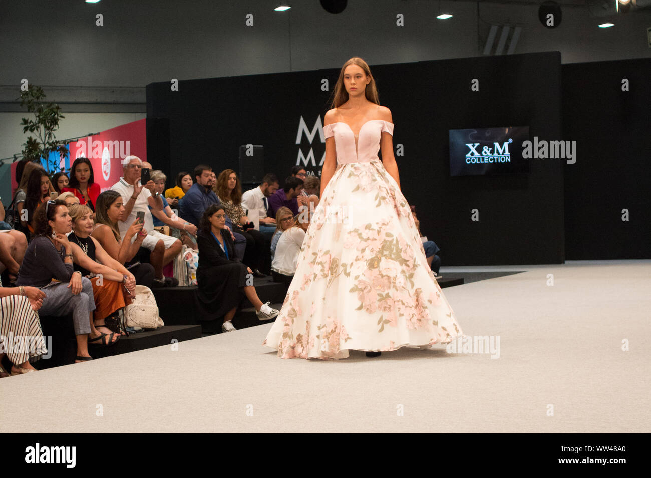 Madrid, Spain. 12th Sep, 2019. A model pose. The most important event ...