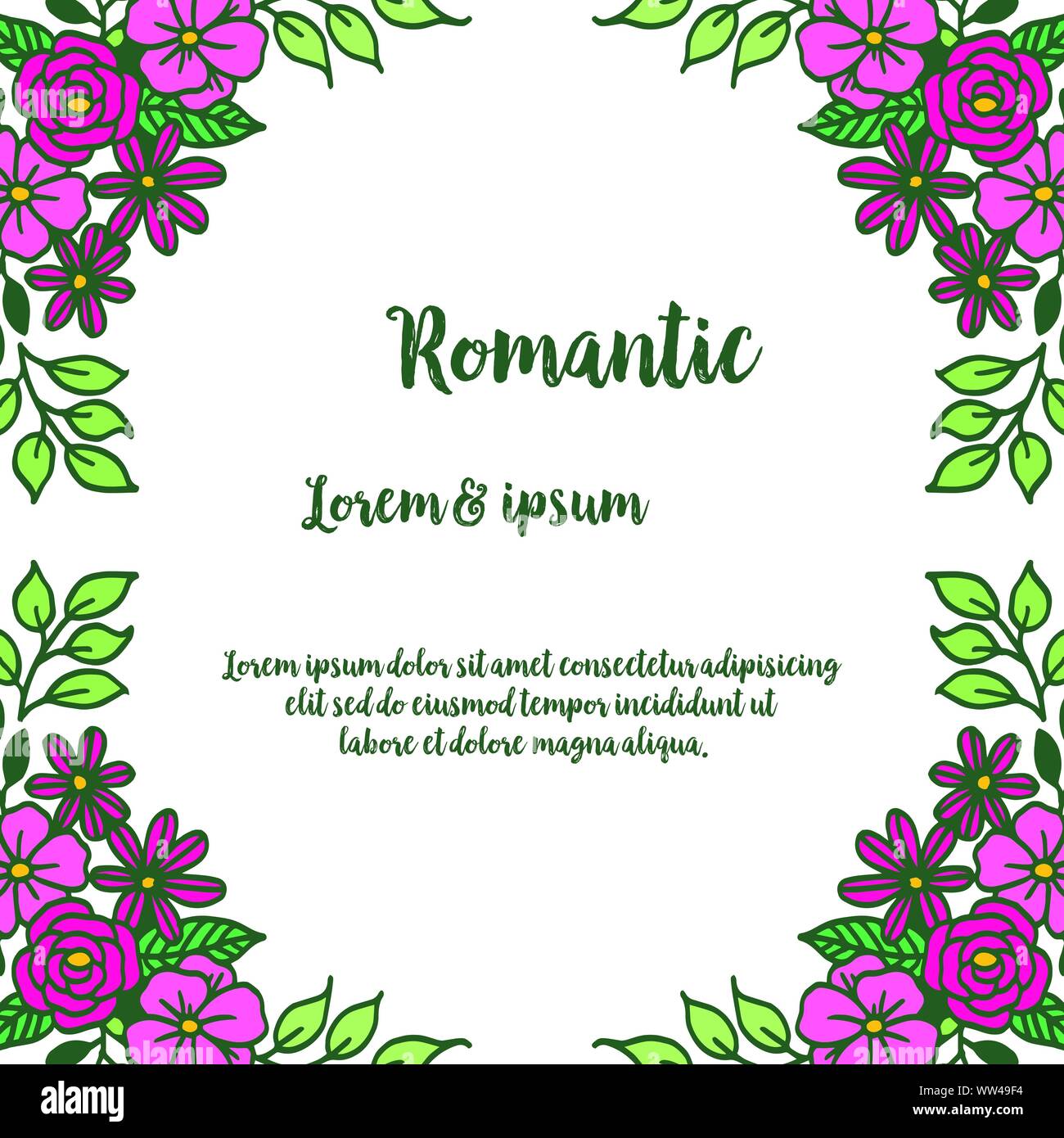 Seamless colorful floral frame background, for template of greeting ...