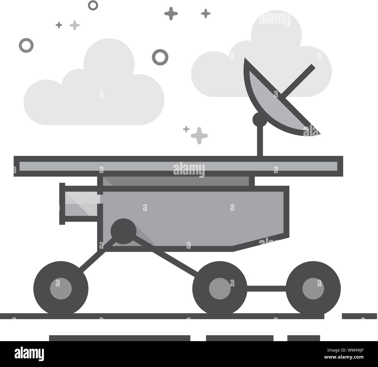 Mars rover vehicle Black and White Stock Photos & Images - Alamy