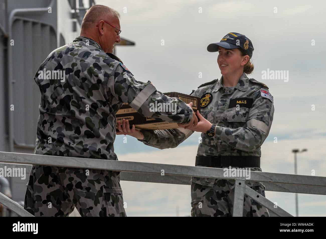 Station Pier, Melbourne, Australia. 13 September, 2019. HMAS Melbourne ...