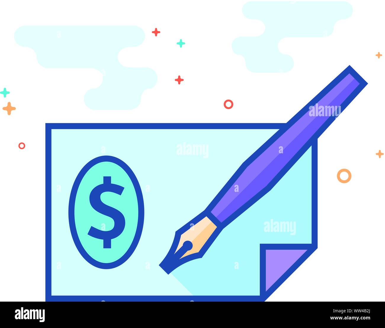 Outlined check symbol Stock Vector Images - Alamy