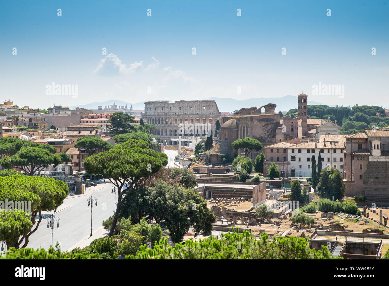 Colosseum aerial hi-res stock photography and images - Alamy