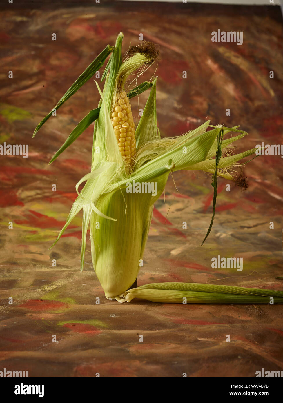 Maize (sweetcorn) food abstract Stock Photo - Alamy