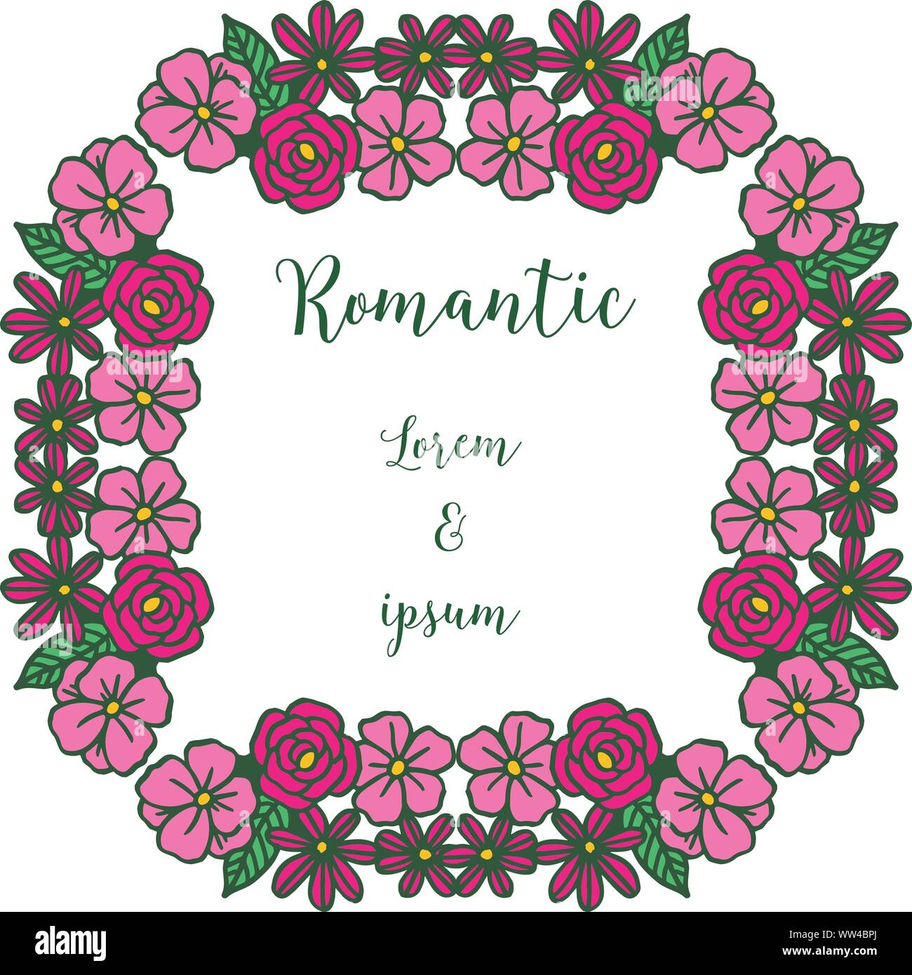 Design template of engagement romantic on white backdrop, with crowd of ...