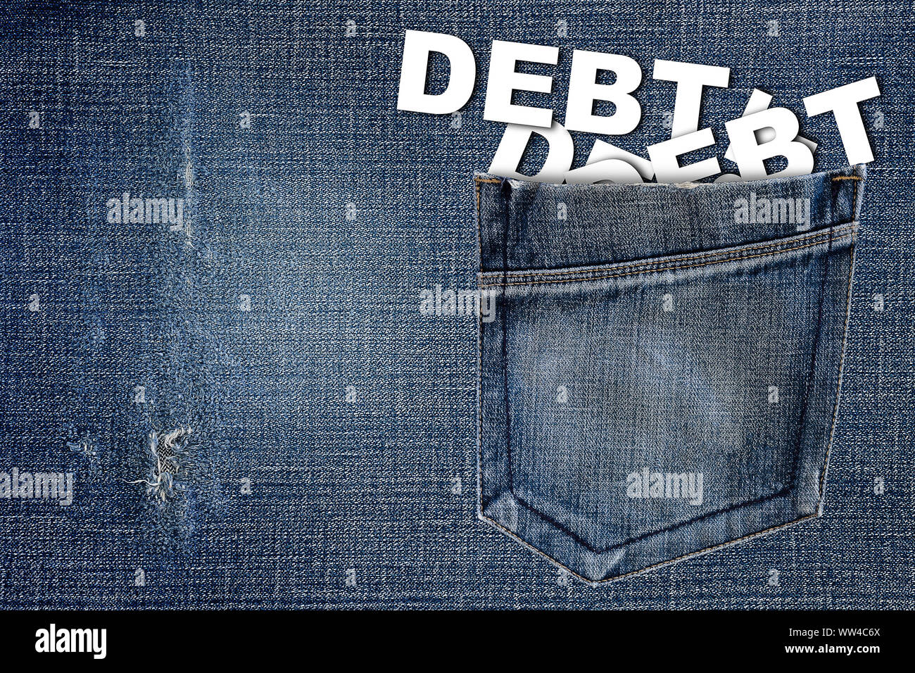 Debt concept, financial crisis background Stock Photo - Alamy