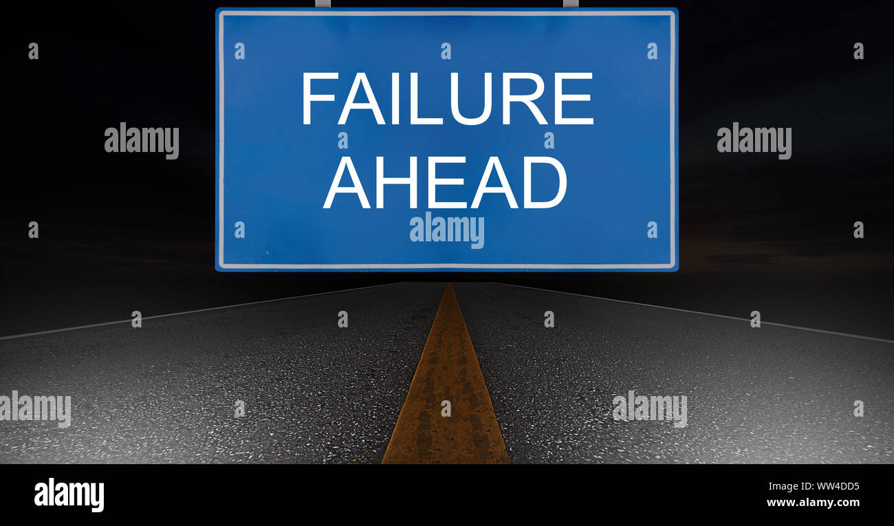 Success failure road sign hi-res stock photography and images - Alamy