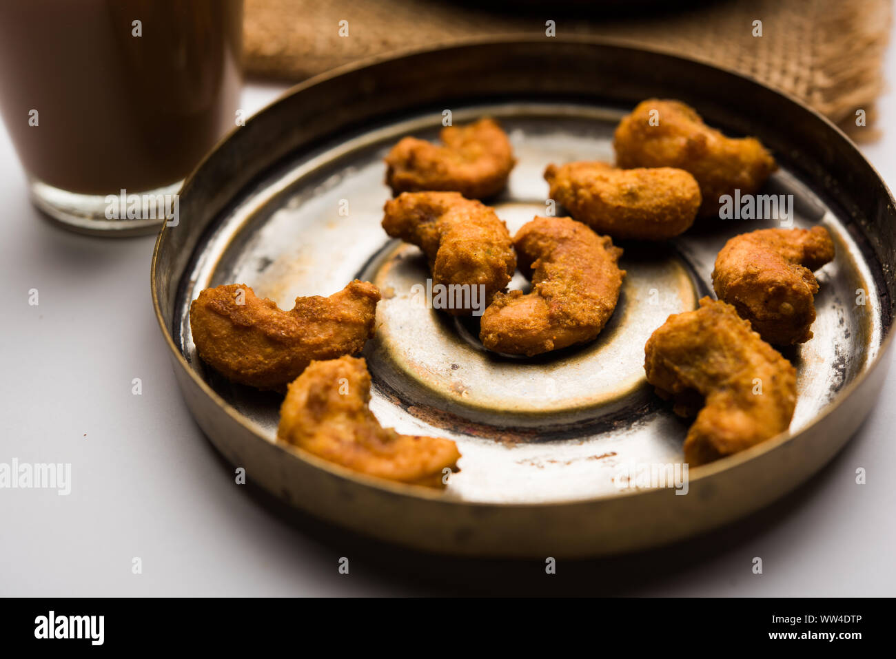 Masala Kaju or spicy Cashew in a bowl. Popular festival snack from ...
