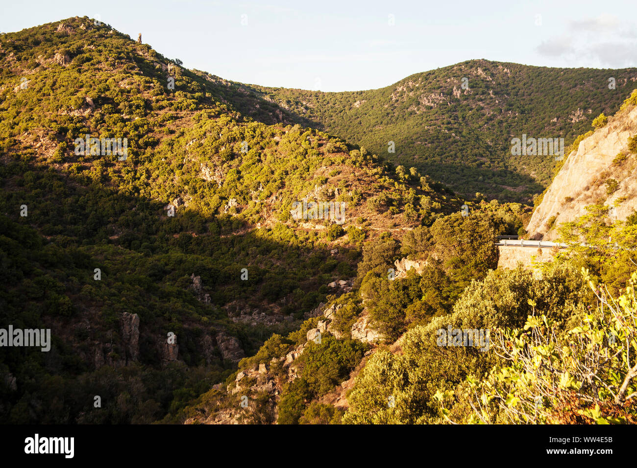 View beside the gorge of the Rio di Cannas Sardinia Italy Stock Photo ...