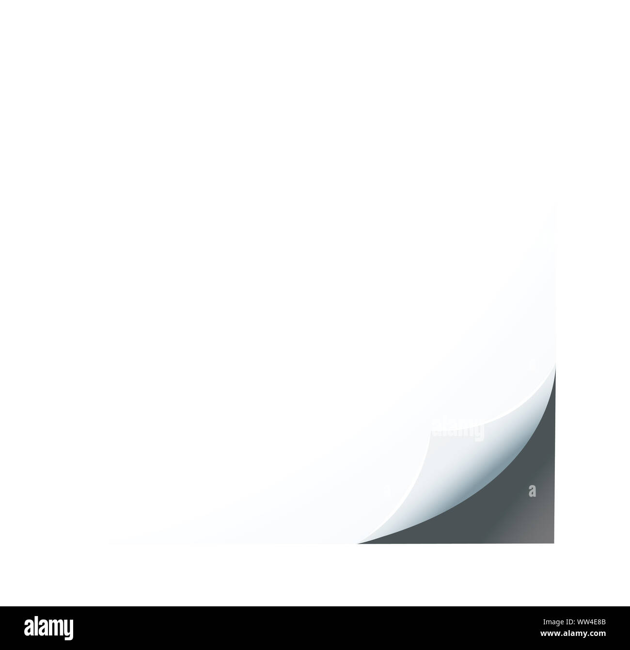 Pull the paper. white paper background Stock Photo - Alamy