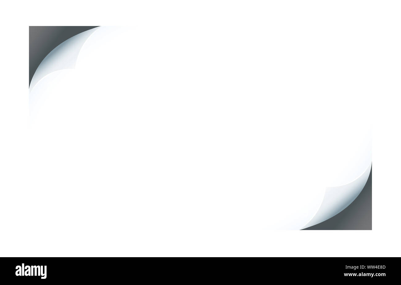 Pull the paper. white paper background Stock Photo - Alamy