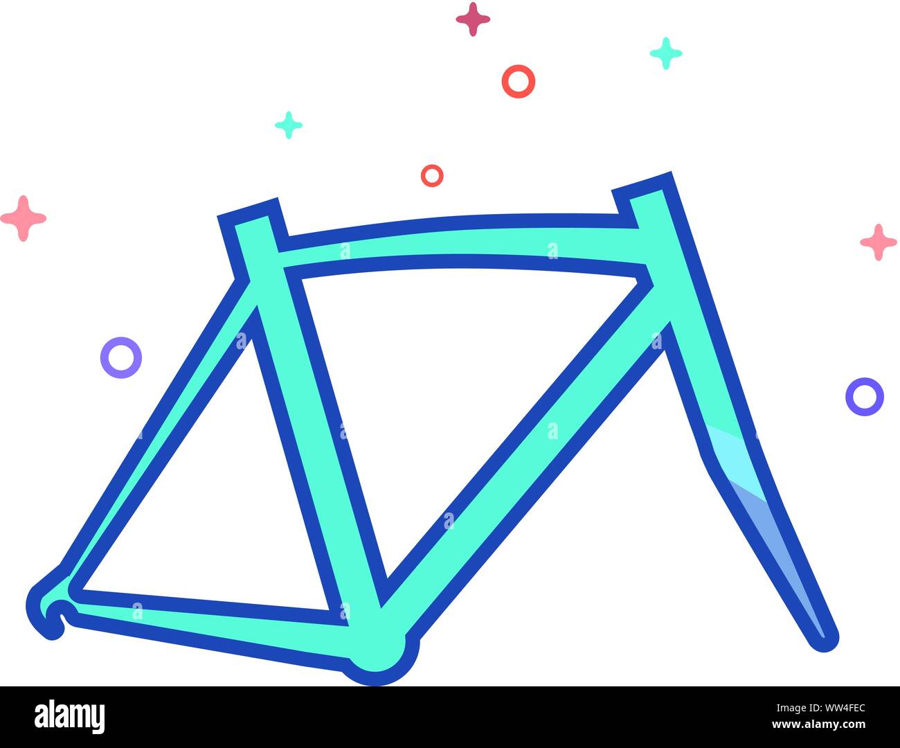 Bicycle frame vector vectors hi-res stock photography and images - Alamy