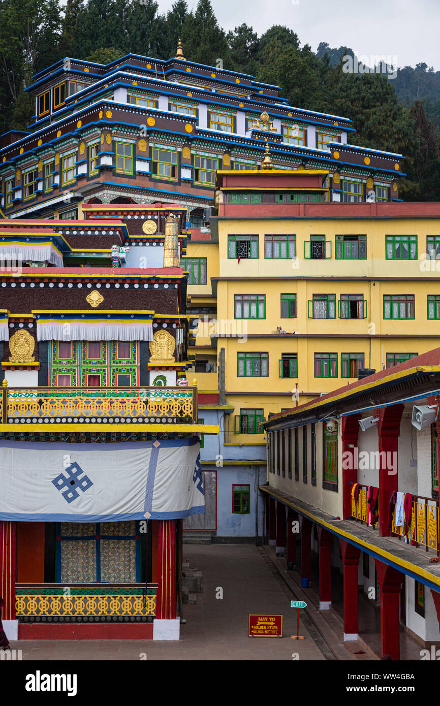 Art in monastery architecture sikkim hi-res stock photography and ...