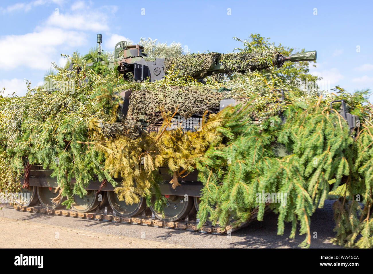 German army infantry fighting vehicle drives on tactical exercise at ...