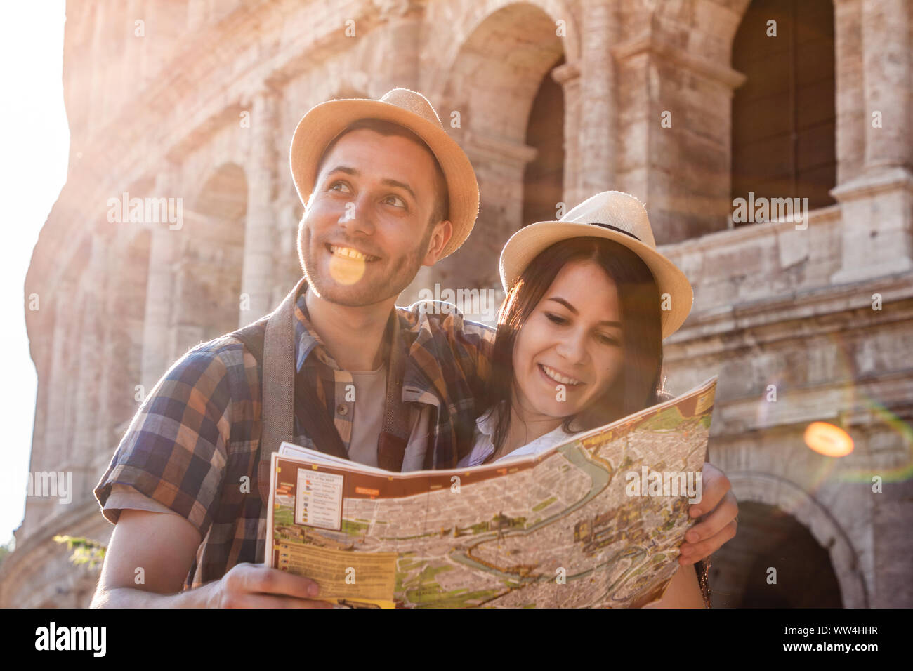Colosseum tourist map hi-res stock photography and images - Alamy
