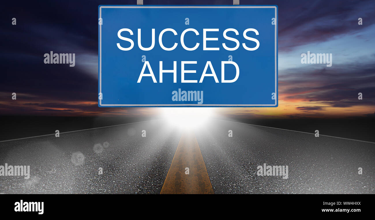 Business success concept, road to growth and achievement Stock Photo ...