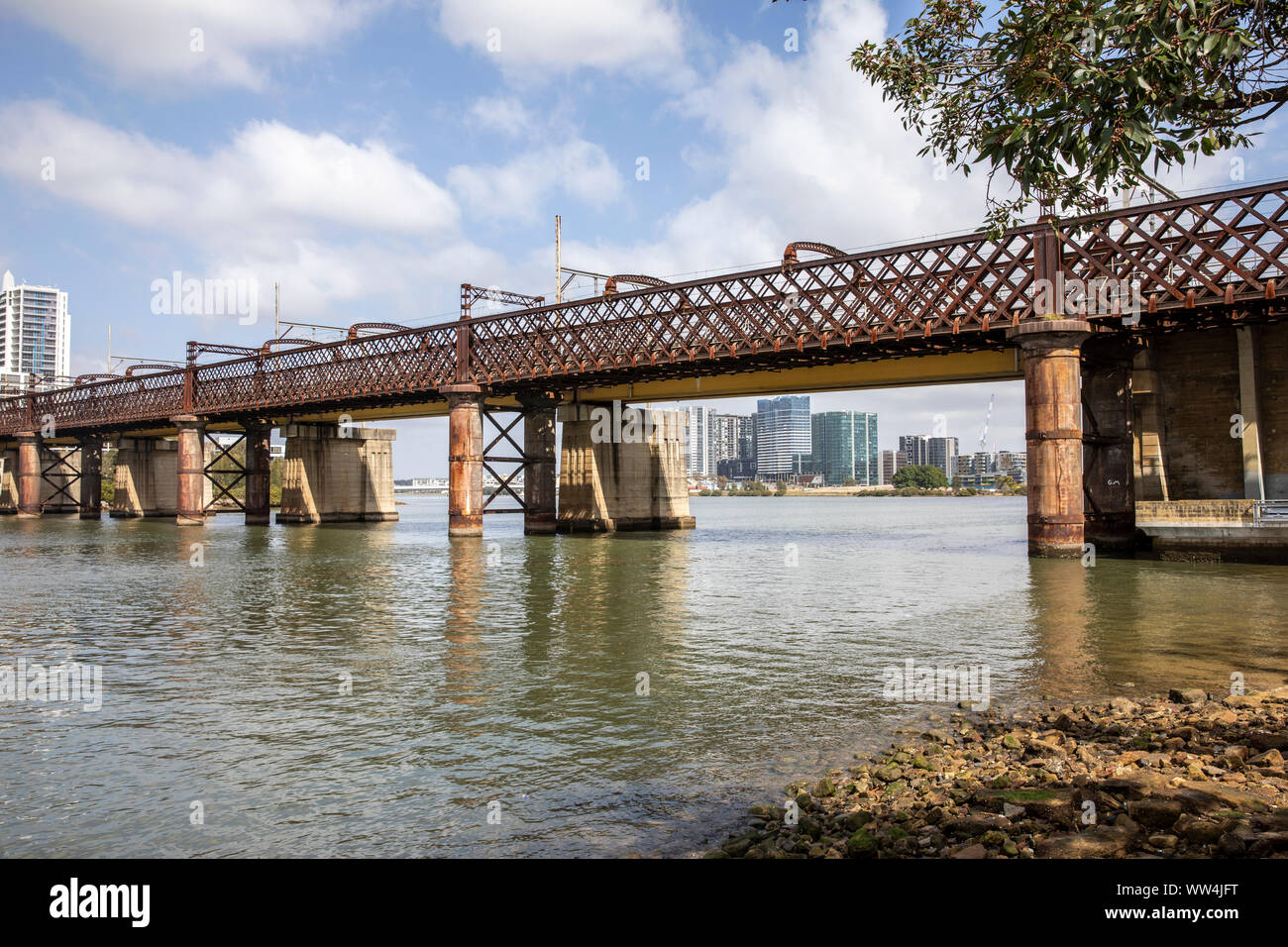 John Whitton bridge across the Parramatta river connects the Sydney ...