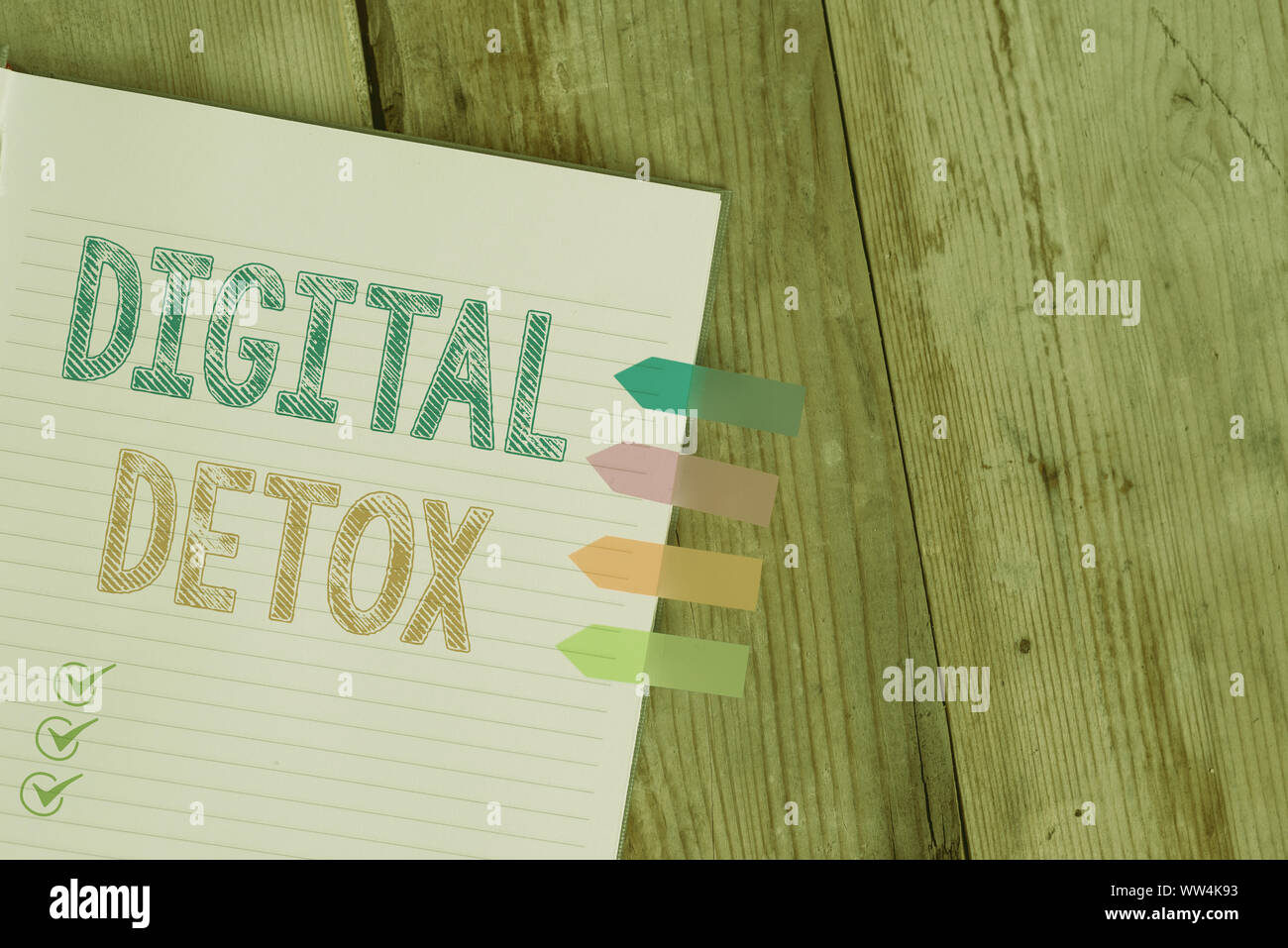 Handwriting text writing Digital Detox. Conceptual photo Free of ...