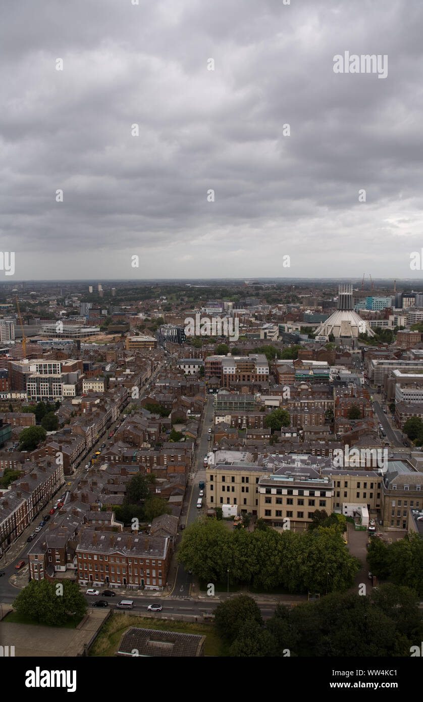 Liverpool drone aerial hi-res stock photography and images - Alamy