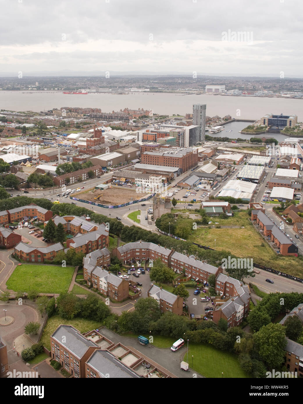 Liverpool cathedral in england drone hi-res stock photography and ...
