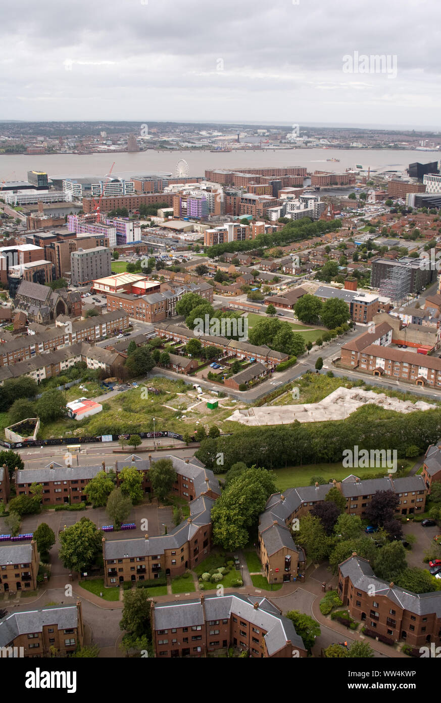Liverpool cathedral in england drone hi-res stock photography and ...