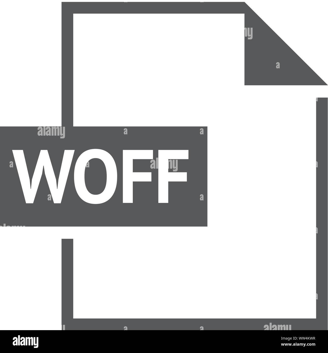 File format icon series in black and white. Web fonts. Vector ...