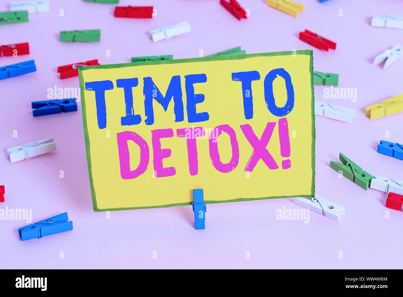 Word writing text Time To Detox. Business photo showcasing when you ...