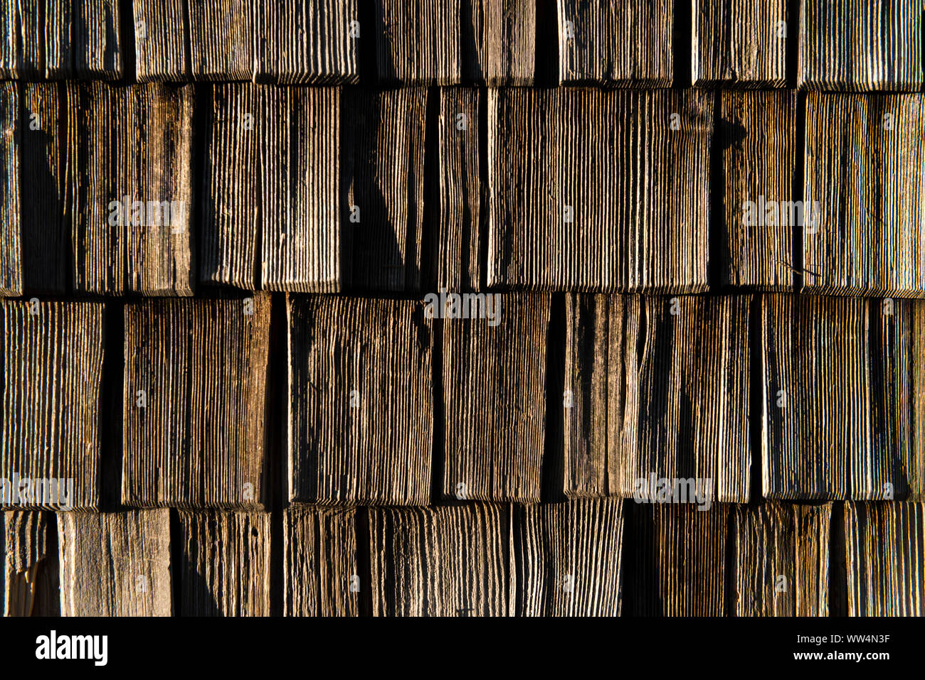 Shingles, old, weather-beaten, facade, close-up, detail Stock Photo - Alamy