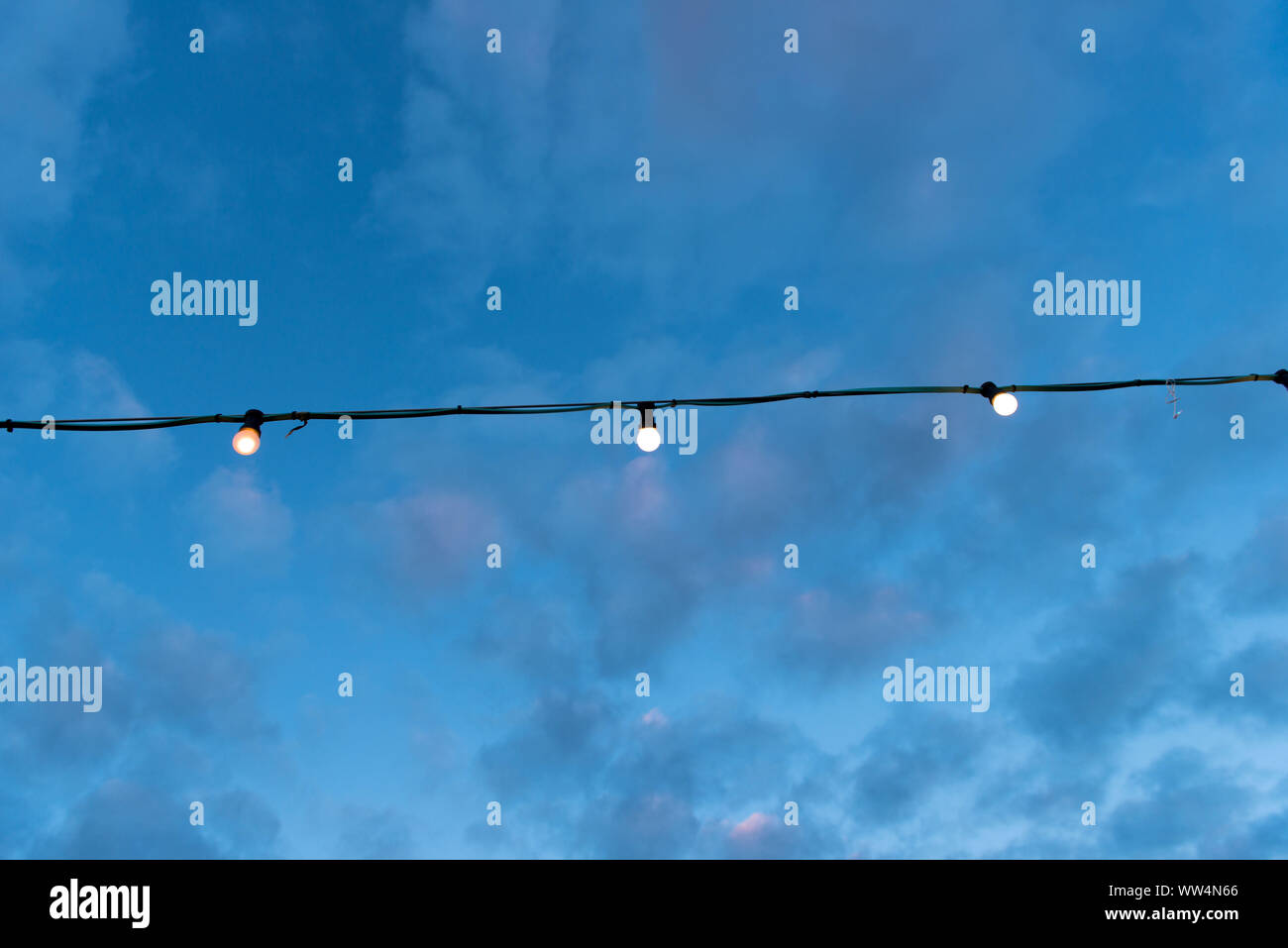 Chain of lights Stock Photo - Alamy