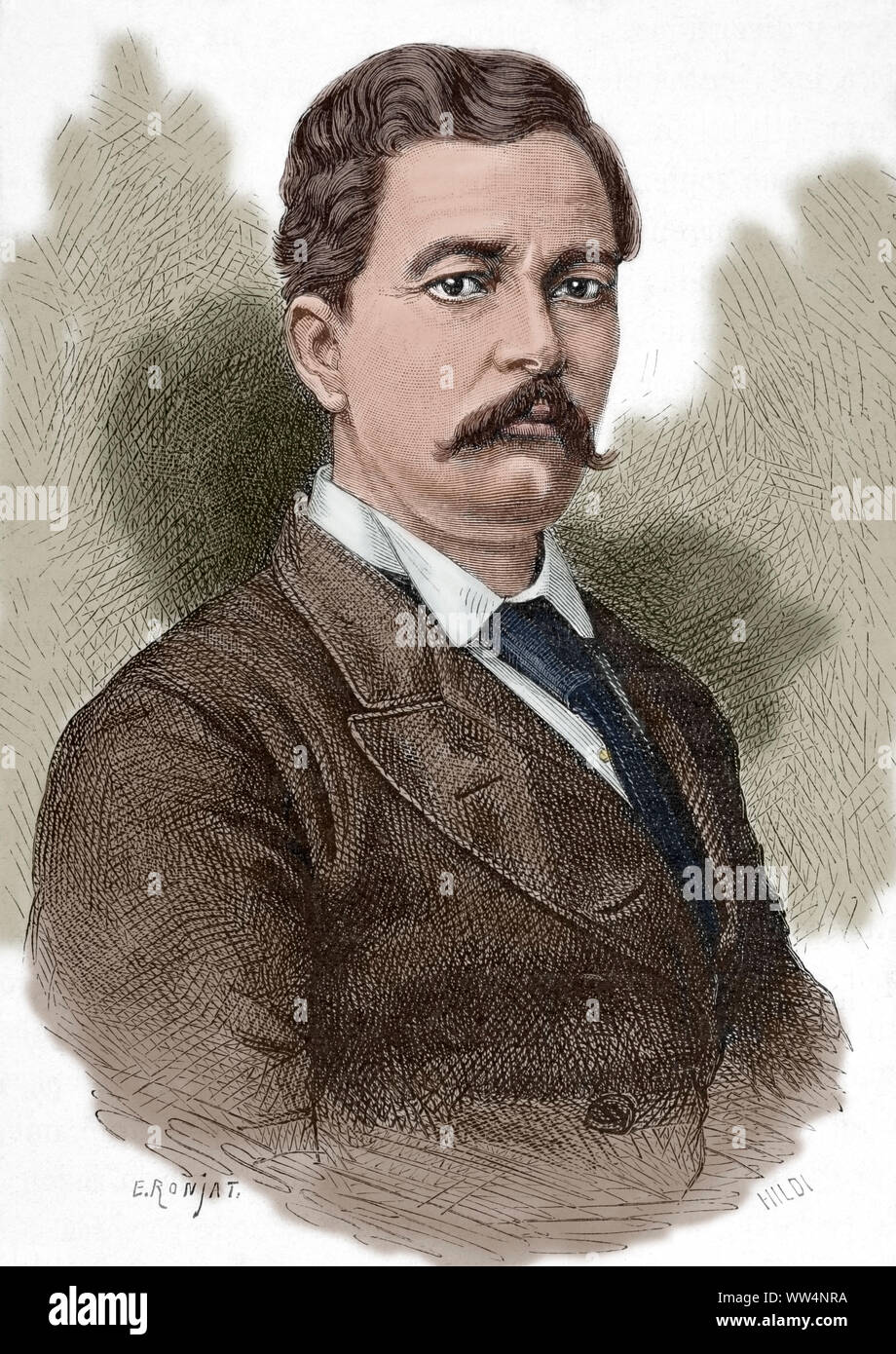 Henry Morton Stanley (1841-1904). Portrait before his departure for ...