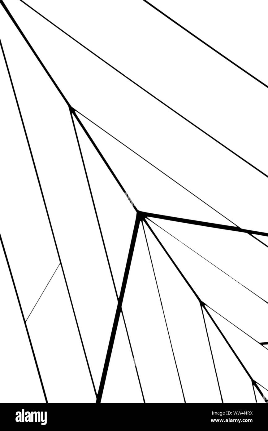 The abstract detail of a roof edge with lines Stock Photo - Alamy