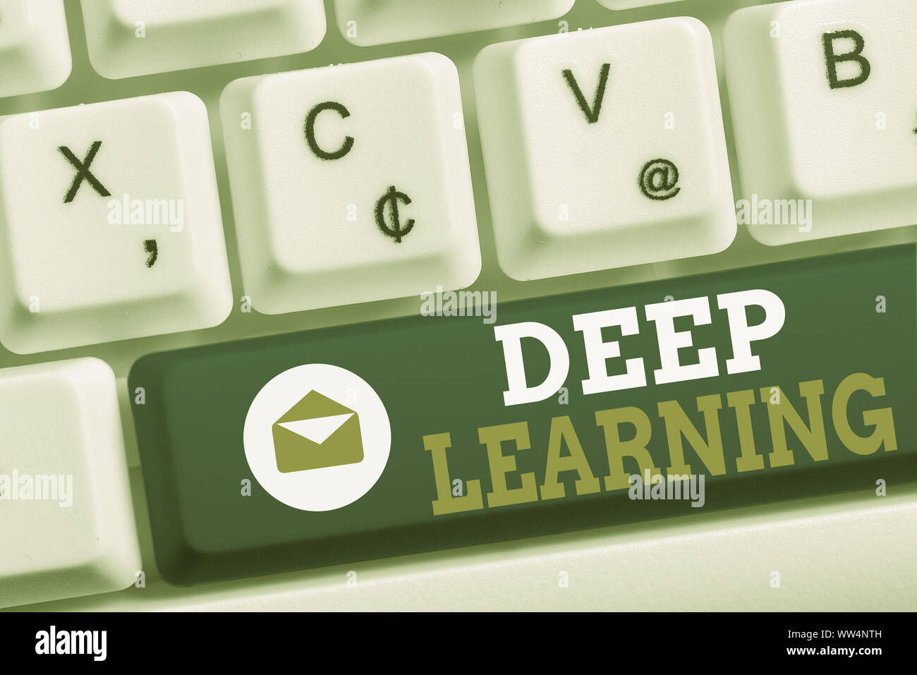 Word writing text Deep Learning. Business photo showcasing Hierarchical Abstractions Artificial ...