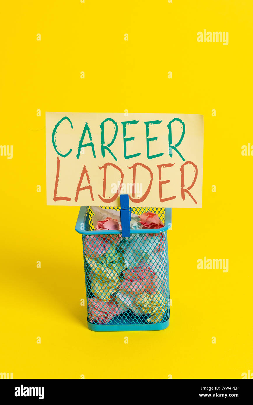 Handwriting text Career Ladder. Conceptual photo Job Promotion ...