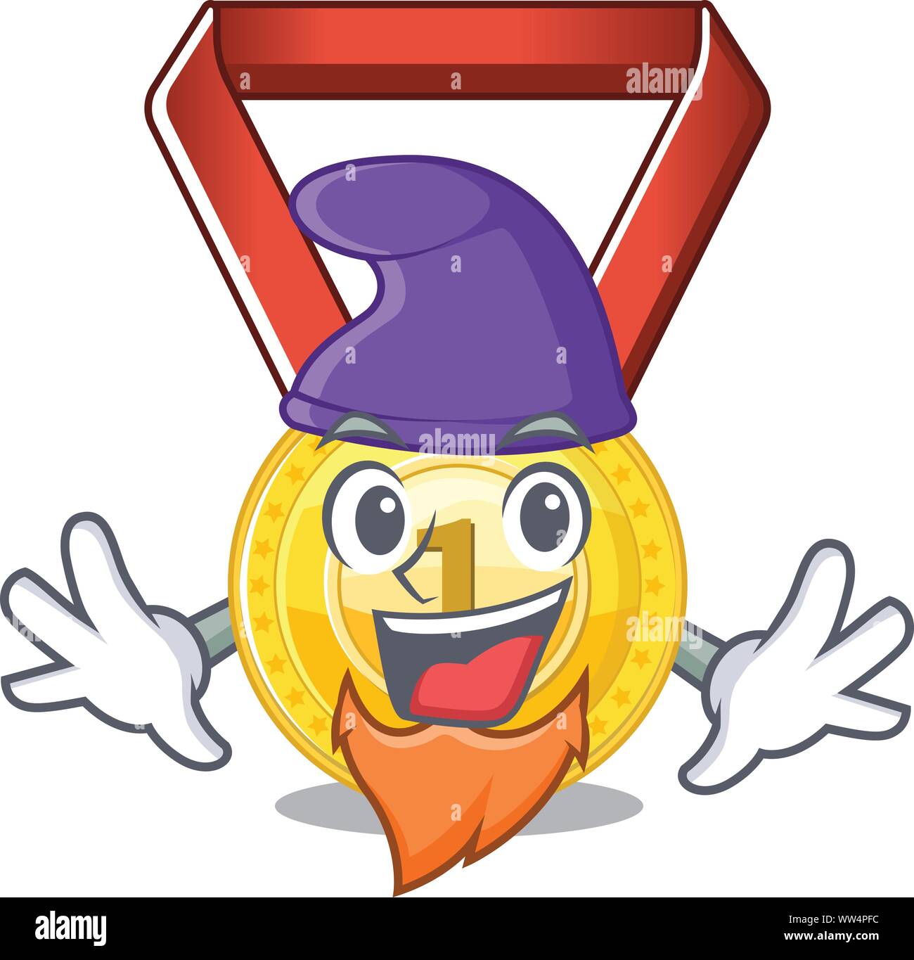 Elf gold medal stored in character drawer Stock Vector Image & Art - Alamy