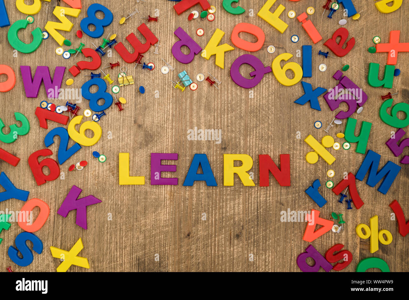Plastic alphabet letters hi-res stock photography and images - Alamy