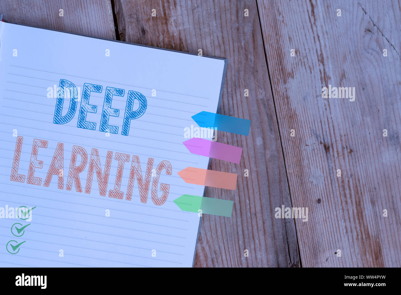 Handwriting text writing Deep Learning. Conceptual photo Hierarchical ...