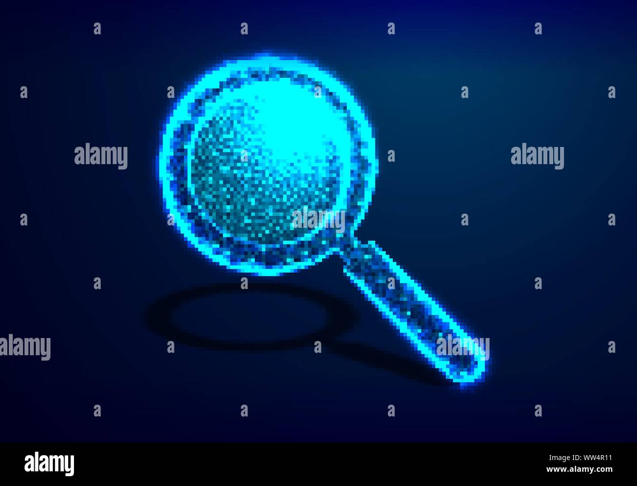 A magnifying glass, Analysis, Search symbol. Business, science ...