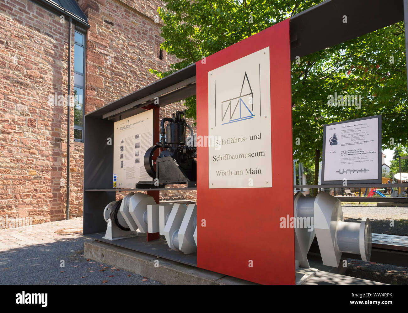 Shipping and shipbuilding museum, WÃ¶rth at the Main, Lower Franconia ...