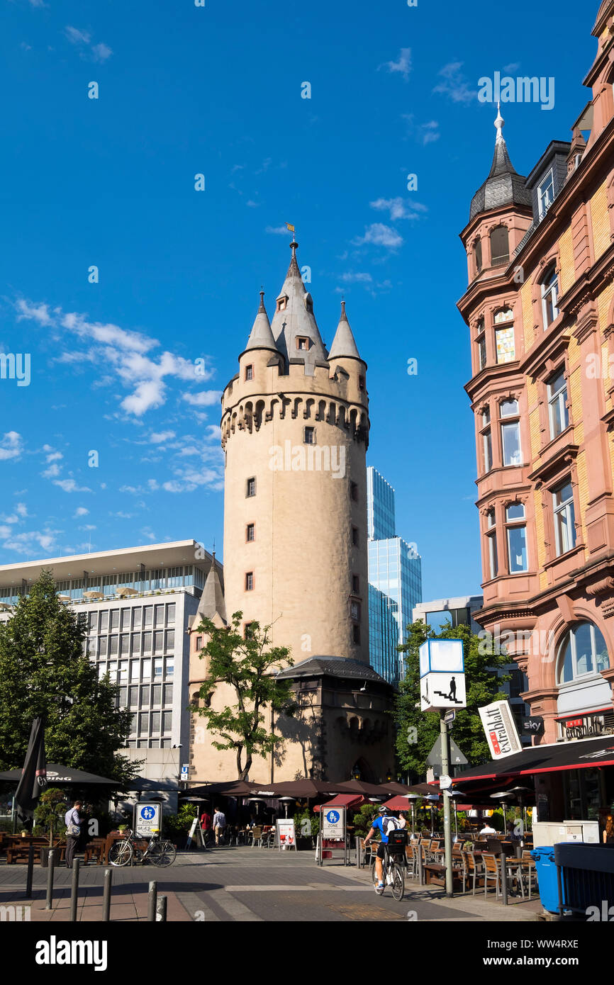 Eschenheimer tower, town centre, Frankfurt on the Main, Hesse, Germany ...
