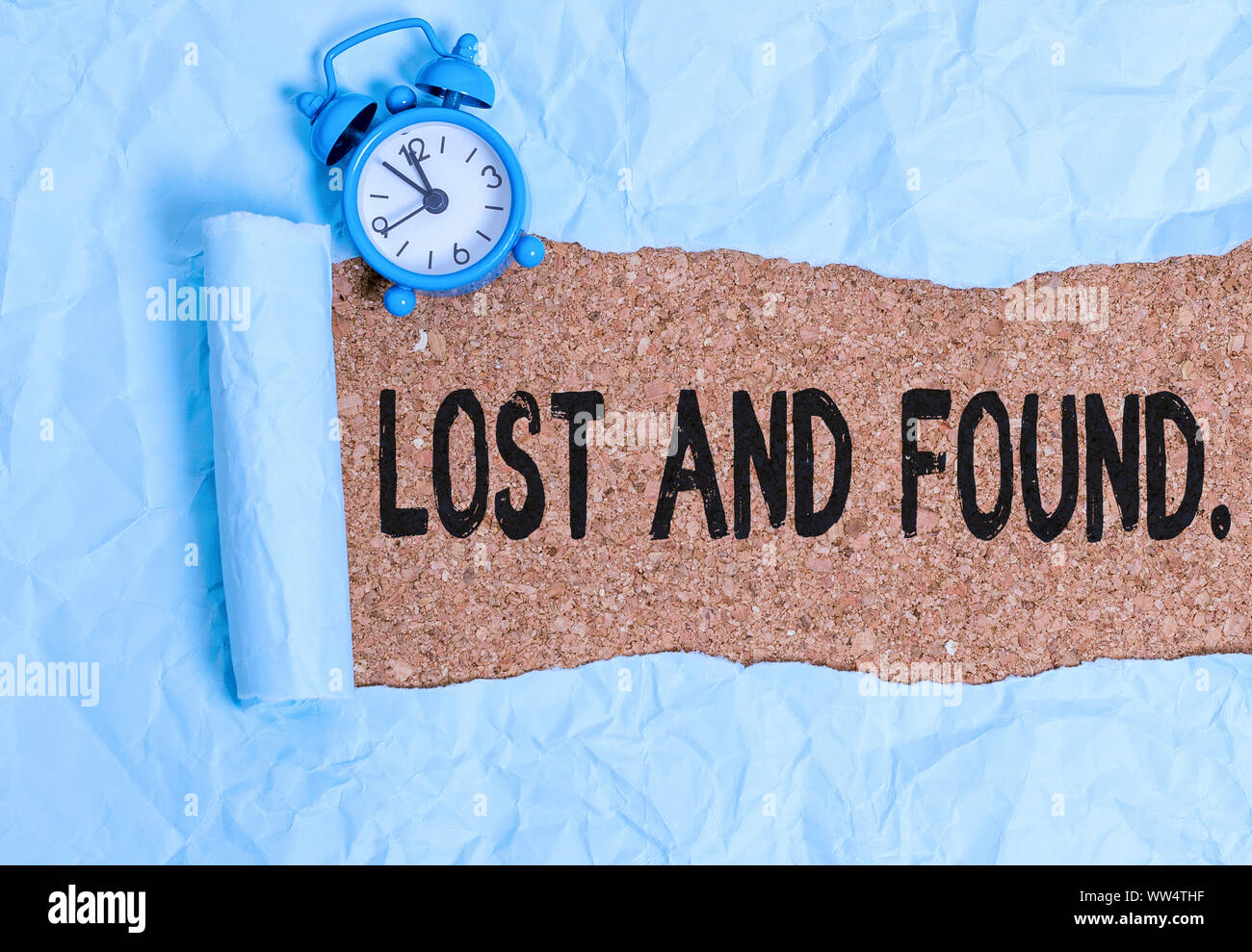 Handwriting text writing Lost And Found. Conceptual photo a place where ...