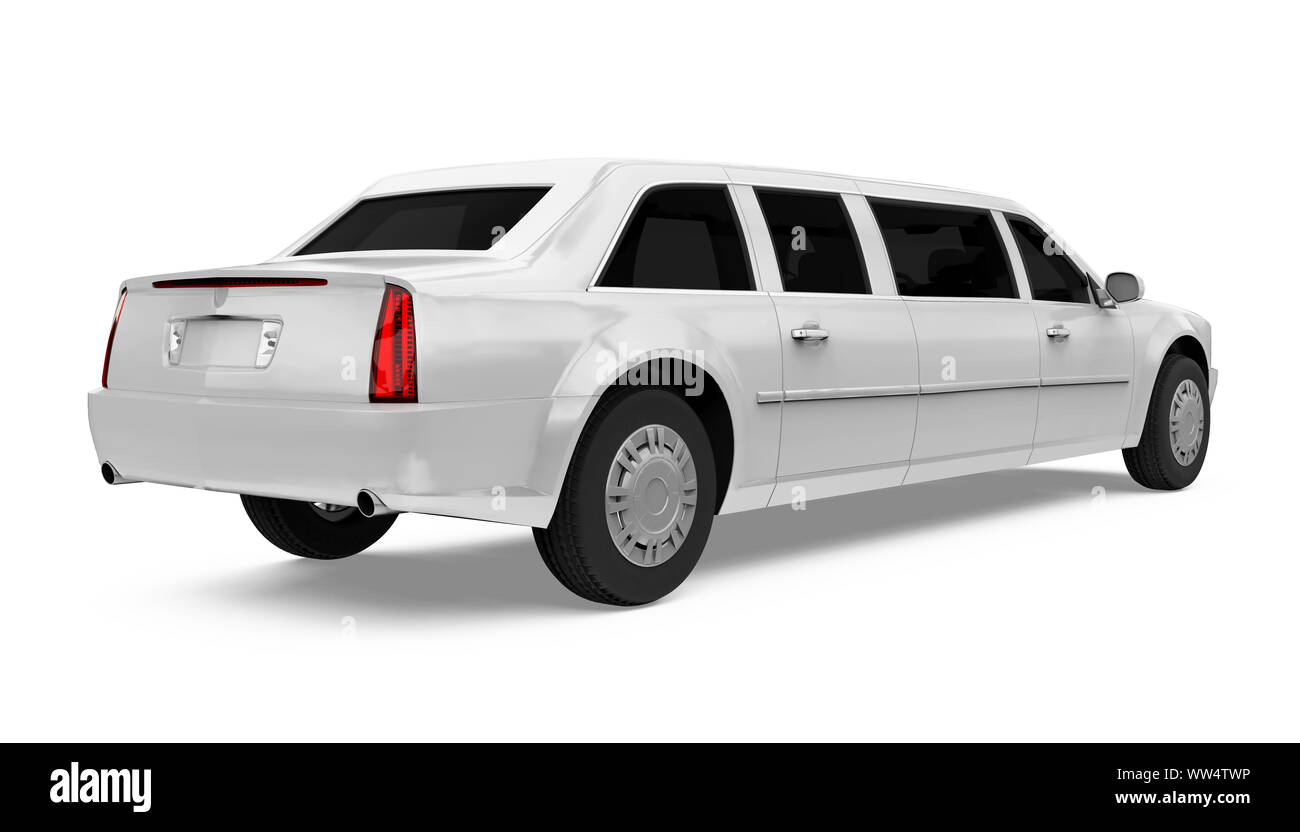 White limousine Cut Out Stock Images & Pictures - Alamy