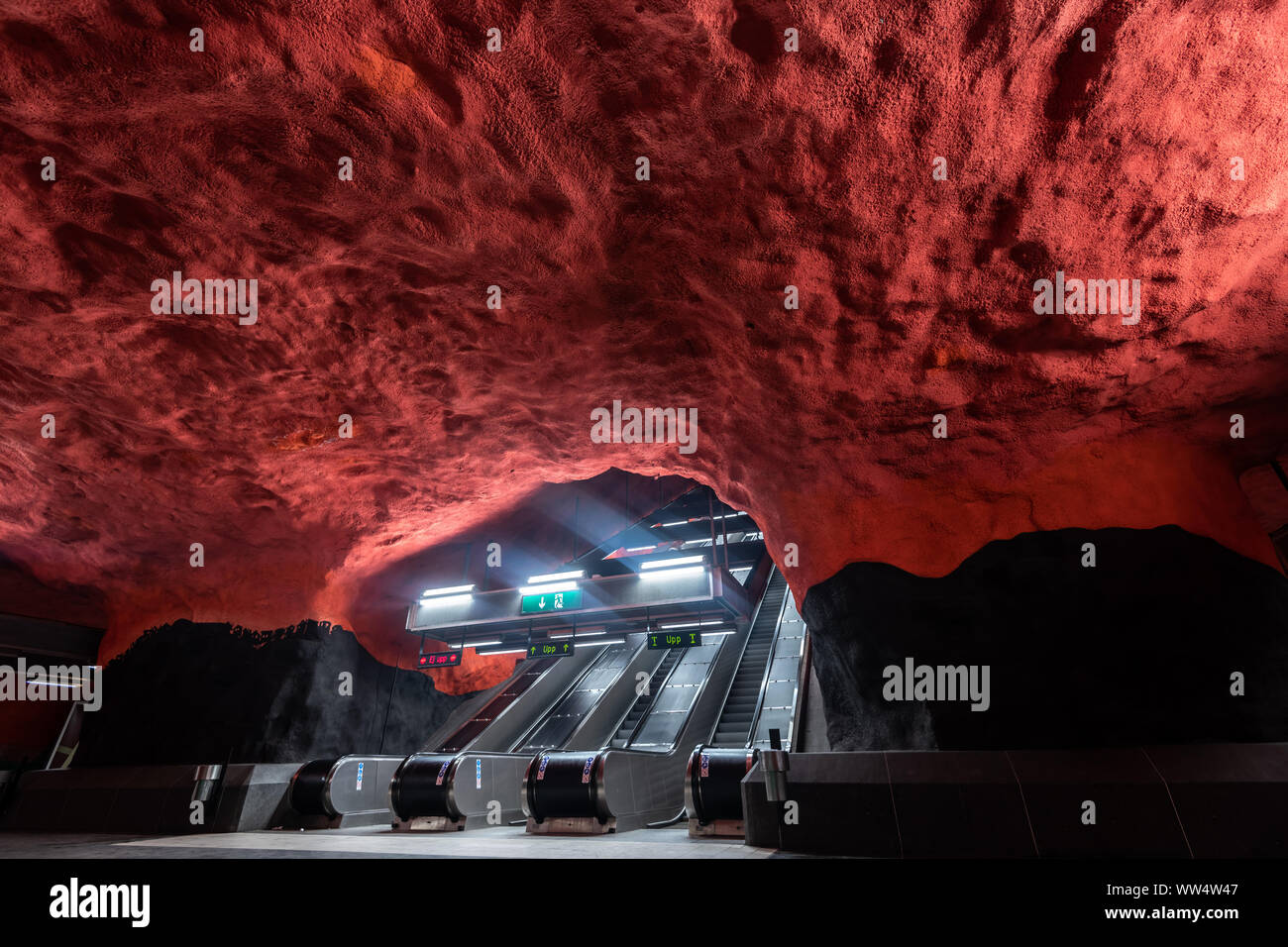 Beautiful metro stations in Stockholm, Sweden Stock Photo - Alamy