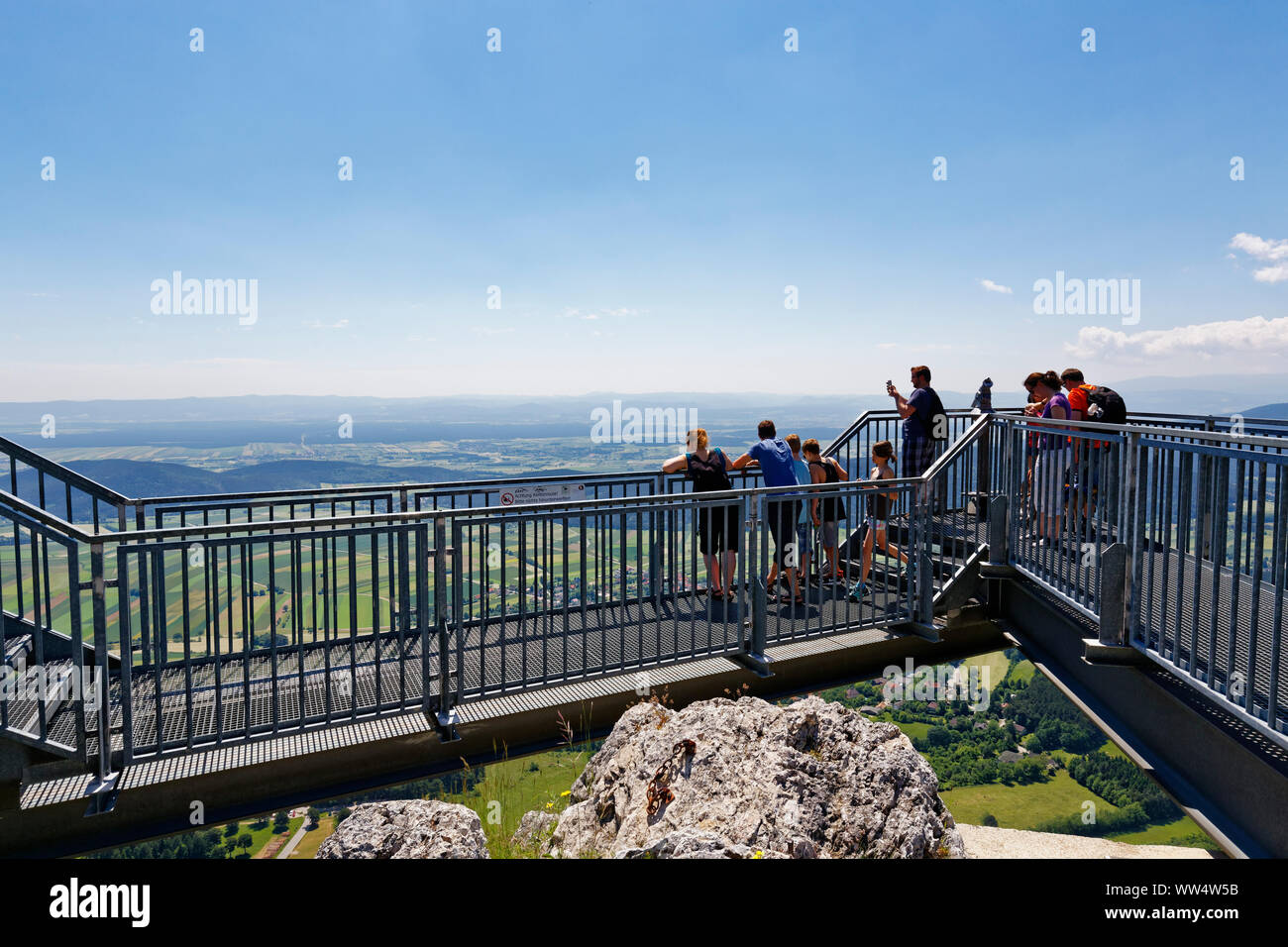Skywalk on Hohe Wand, Gutenstein Alps, Industrieviertel, Lower Austria ...