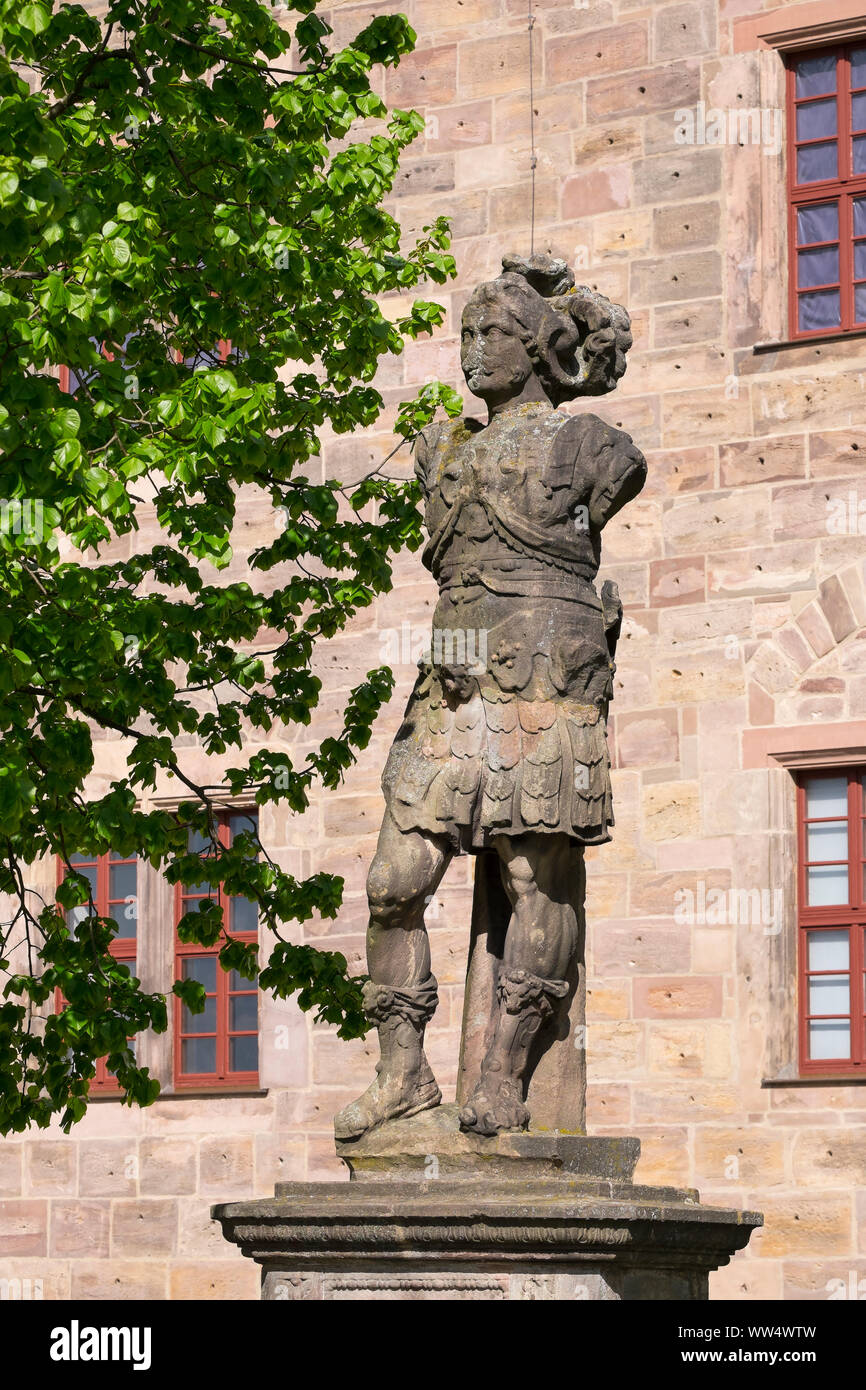 God of war Mars by Hans Werner 1607, Plassenburg, Kulmbach, Upper ...