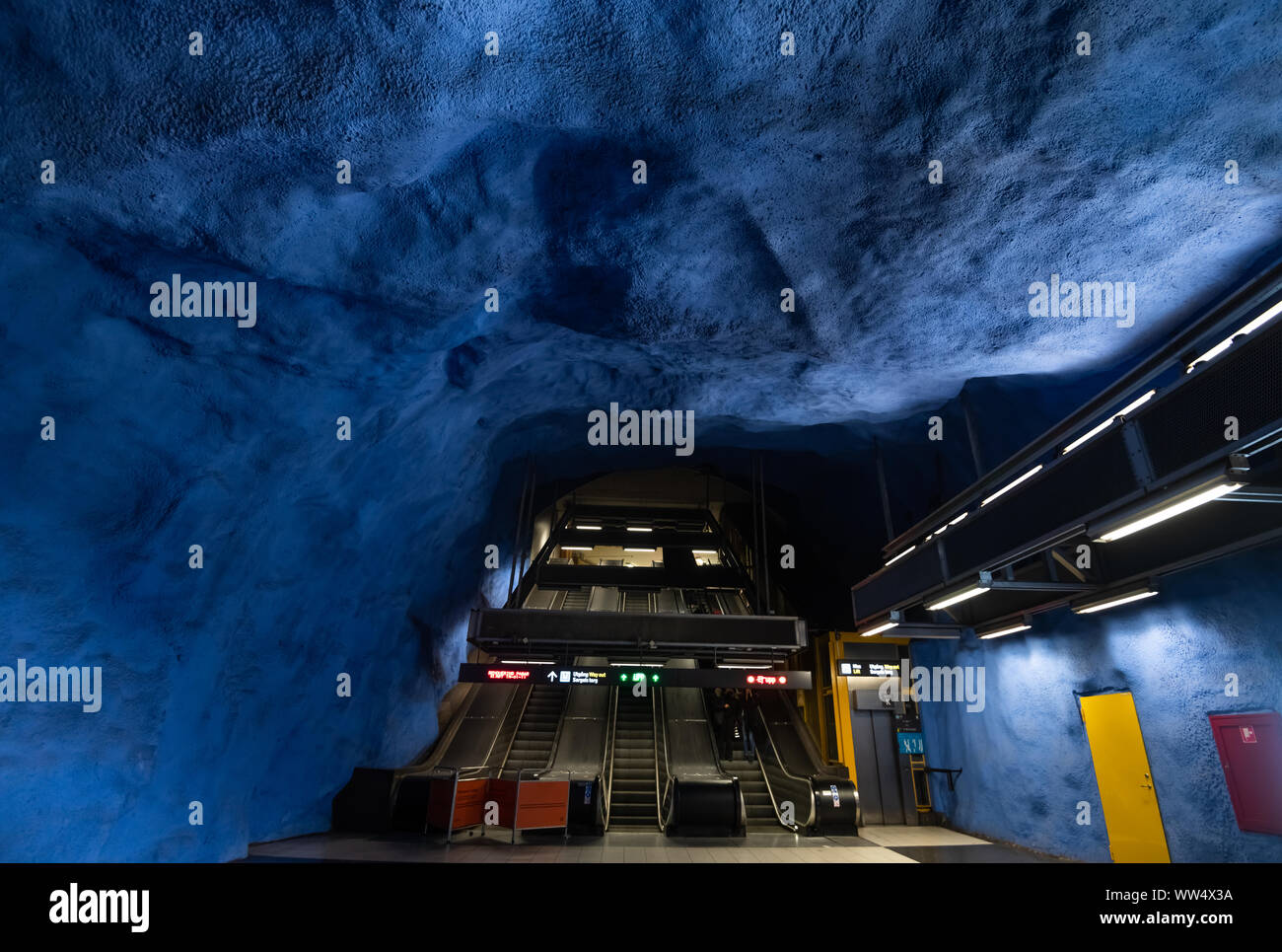 Beautiful metro stations in Stockholm, Sweden Stock Photo - Alamy