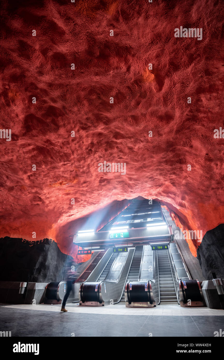 Beautiful metro stations in Stockholm, Sweden Stock Photo - Alamy