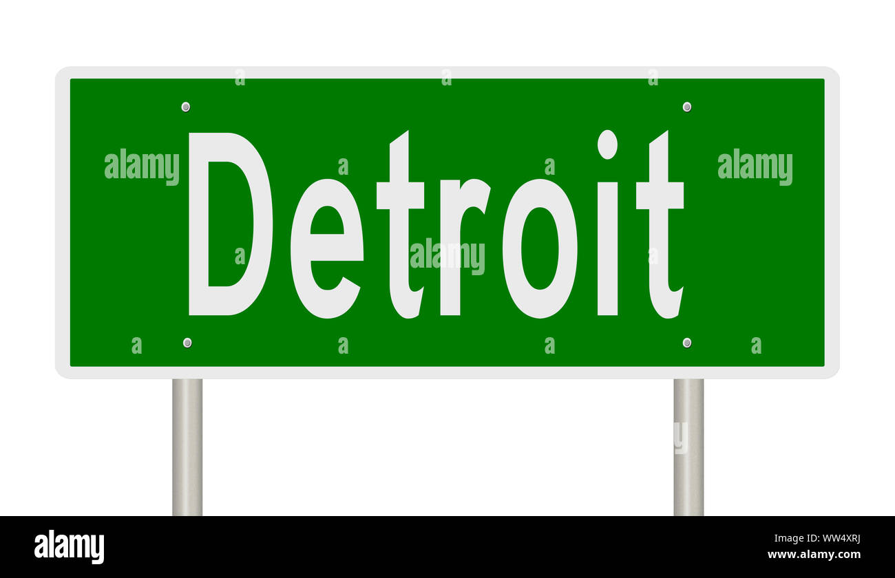 Detroit michigan sign Cut Out Stock Images & Pictures - Alamy