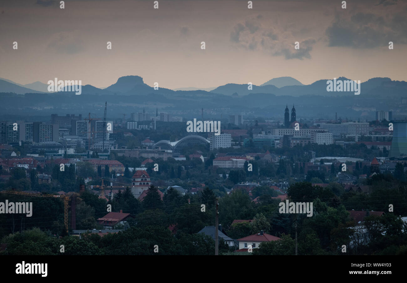 Dresden, Germany. 13th Sep, 2019. The Table Mountain Lilienstein (3rd ...