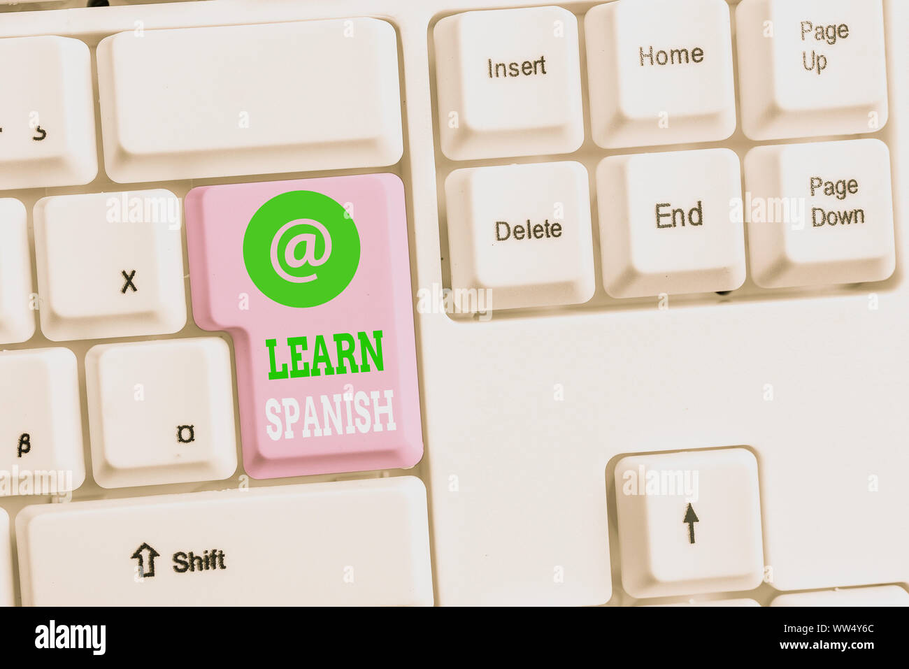 Text sign showing Learn Spanish. Business photo text Translation ...