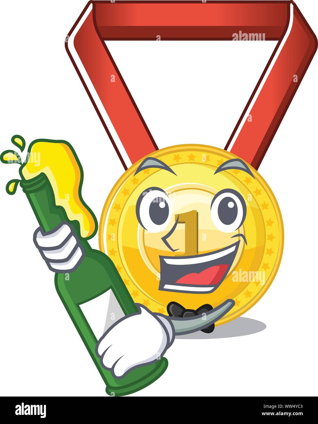 Medallion gold funny Stock Vector Images - Alamy