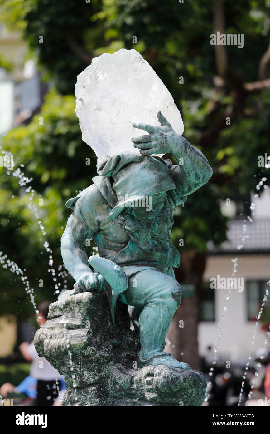 Sculpture The gnome with the crystal by Heinrich Natter in the Franz ...